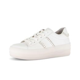 Sneaker Gabor "Sneaker low", Damen, Gr. 37, creme, Schuhe Sneaker