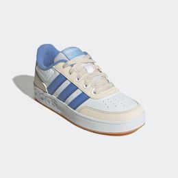 Sneaker adidas Sportswear "BREAKBASE KIDS", M&auml;dchen, Gr. 38,5, wei&szlig; (cloud wei&szlig;, blau fusion, glow blau), Synthetik, Textil, Schuhe Sneaker, f&uuml;r Kinder & Jugendliche