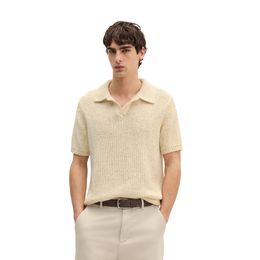 Marc O'Polo Strickpullover MARC O'POLO "aus lockerem B&auml;ndchengarn", Herren, Gr. L, chalky sand, Obermaterial: 74% Baumwolle, 26% Polyamid, unifarben, Pullover Strickpullover