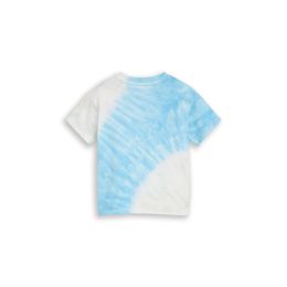 Kurzarmshirt Tom Tailor, Jungen, Gr. 104/110, blau shaded tie dye, Single Jersey, Obermaterial: 100% Baumwolle, normal h&uuml;ftbedeckend, Rundhals, abgesteppte Kante, Shirts, Sommershirt im Batik-Look/f&uuml;r Boys