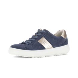 Sneaker Gabor "Sneaker low", Damen, Gr. 35,5, blau, Schuhe Sneaker