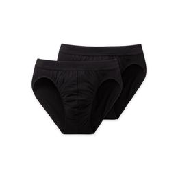 Rioslip Schiesser "Authentic", Herren, Gr. 4 (S), schwarz (000, schwarz), Jersey, Obermaterial: 95% Baumwolle, 5% Elasthan, unifarben, k&ouml;rpernah, Unterhosen, mit stilvollem Nadelzug