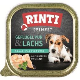 Rinti Feinest Adult Gefl&uuml;gel pur und Lachs 44x150 g