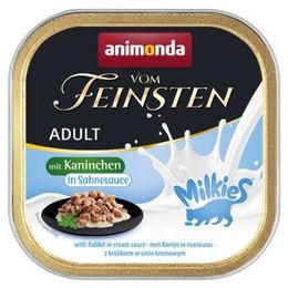 animonda Vom Feinsten Nassfutter Katze, Adult, Milkies 32x100g Kaninchen, in Sauce