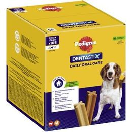 Pedigree Dentastix Daily Oral Care Megapack 105 St&uuml;ck f&uuml;r mittelgro&szlig;e Hunde