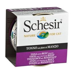 Schesir Gelee 12x85g Thunfisch mit Rinderfilet
