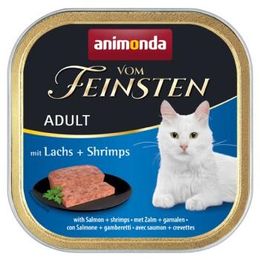 animonda Vom Feinsten Nassfutter Katze, Adult, Lachs und Shrimps 128x100 g