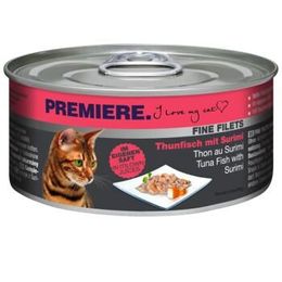 Premiere Fine Filets Naturell Thunfisch mit Surimi 48x80 g