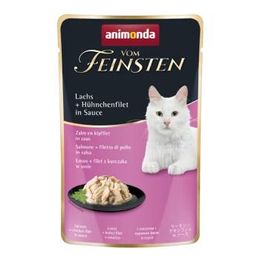 animonda Vom Feinsten Nassfutter Katze, Adult 18x50g mit Lachs und H&uuml;hnchenfilet, in Sauce