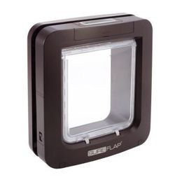 SUREFLAP Sure Flap Mikrochipgesteuerte Haustierklappe braun