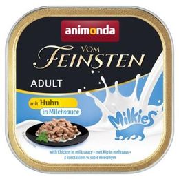 animonda Vom Feinsten Nassfutter Katze, Adult, Milkies 32x100g Huhn, in Sauce