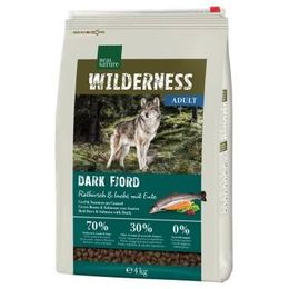 REAL NATURE WILDERNESS Trockenfutter Hund, Adult, Dark Fjord Rothirsch, Lachs und Ente 4 kg