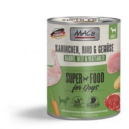 Mac's MAC's Nassfutter Hund Adult Kaninchen und Gem&uuml;se 6x800 g