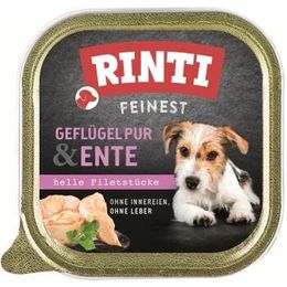 Rinti Feinest Adult Gefl&uuml;gel pur und Ente 22x150 g