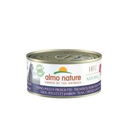Almo Nature HFC Natural Nassfutter Katze 24x150g Thunfisch, Huhn und Schinken