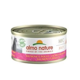 Almo Nature HFC Jelly Nassfutter Katze 24x70g Lachs und Huhn