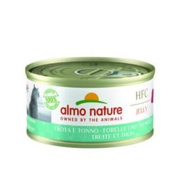 Almo Nature HFC Jelly Nassfutter Katze 24x70g Forelle und Thunfisch