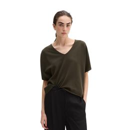 Marc O'Polo MARC O'POLO Damen Strickpullover "aus reinem Baumwollgarn"mossy earth, Gr. XXS, unifarben, Obermaterial: 100% Baumwolle, Pullover