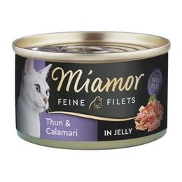 Miamor Feine Filets in Jelly Heller Thunfisch und Calamari 48x100 g