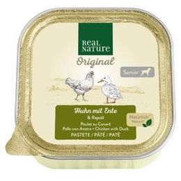 REAL NATURE Nassfutter Hund, Senior, Huhn und Ente 34x100 g