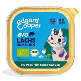 Edgard & Cooper Edgard&Cooper Nassfutter Katze Adult Pat&eacute; Bio Lachs und Huhn 32x85 g