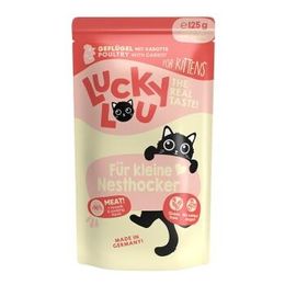 Lucky Lou Nassfutter Katze Kitten Gefl&uuml;gel 32x125 g
