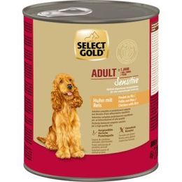 SELECT GOLD Sensitive Nassfutter Adult Huhn mit Reis 12x800 g