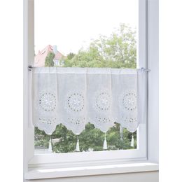 Scheibengardine HEINE HOME Gr. 3, wei&szlig;, B:140cm H:30cm, Polyester, Gardinen