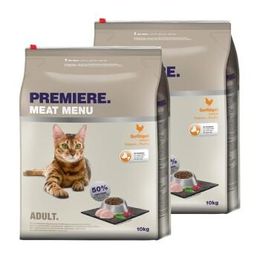 Premiere Meat Menu Trockenfutter Katze Adult Gefl&uuml;gel 2x10 kg