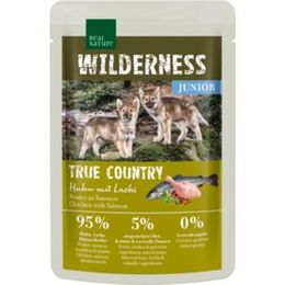 REAL NATURE WILDERNESS Nassfutter Hund, Junior, True Country Huhn mit Lachs 48x100 g