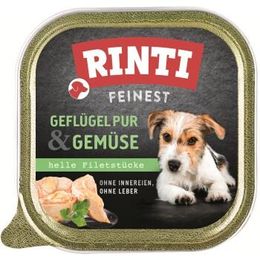 Rinti Feinest Adult Gefl&uuml;gel pur und Gem&uuml;se 44x150 g