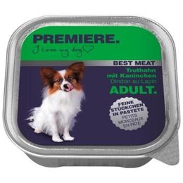 Premiere Best Meat Nassfutter Hund, Adult, Truthahn mit Kaninchen 64x100 g