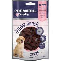 Premiere Junior Snack Sticks Huhn und Rind 10x70 g