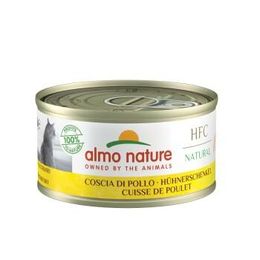 Almo Nature HFC Natural Nassfutter Katze H&uuml;hnerschenkel 24x70 g