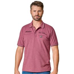 Poloshirt Casamoda "Casamoda Polo-Shirt uni", Herren, Gr. L, rot, 95% Baumwolle, 5% Elasthan, Shirts