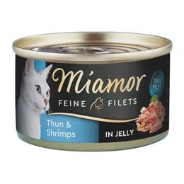 Miamor Feine Filets in Jelly Thunfisch und Shrimps 48x100 g