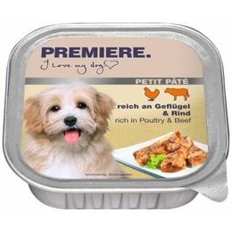 Premiere Petit P&acirc;t&eacute; Gefl&uuml;gel und Rind 44x150 g