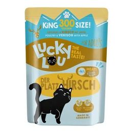 Lucky Lou Nassfutter Katze Adult Gefl&uuml;gel und Hirsch 24x300 g