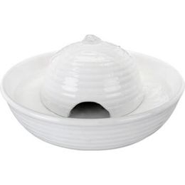 Trixie Trinkbrunnen Vital Flow Mini, Keramik, 0,8 l/&oslash; 24&times;10 cm, wei&szlig;