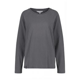 alife and kickin Langarmshirt ALIFE & KICKIN "Damen GaiaAK P Langarmshirt, Shirt", Damen, Gr. L, alife, iron gate, 100% Baumwolle (Bio), Shirts Langarmshirt