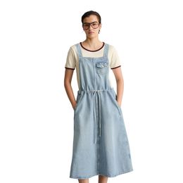 Marc O'Polo Jeanskleid MARC O'POLO DENIM "aus reiner Baumwolle", Damen, Gr. L, Normalgr&ouml;&szlig;en, light blau, Obermaterial: 100% Baumwolle, unifarben, weit wadenlang, Kleider