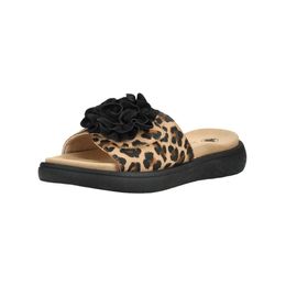 Pantolette Rieker "Rieker Pantoletten Lederimitat", Damen, Gr. 37, schwarz, Lederimitat, Schuhe Pantolette