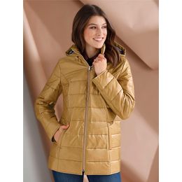 Steppjacke Classic Basics, Damen, Gr. 38, gelb (senfgelb), 100% Polyester, unifarben, figurumspielend, Jacken Steppjacke