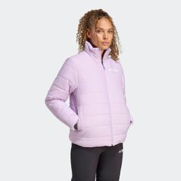 Steppjacke adidas terrex "W MT ESS PAD J", Damen, Gr. M, powder plum, Obermaterial: 100% Polyamid, Jacken Steppjacke