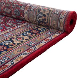 Orientteppich Theko "Benares Herati" Gr. 8, rot, B:250cm H:12mm L:300cm, Schurwolle, Teppiche, Fransenteppich, reine Wolle, handgekn&uuml;pft, mit Fransen