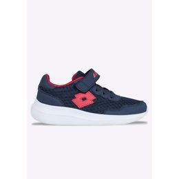 Sneaker Lotto, M&auml;dchen, Gr. 30, bunt (navy, pink), Synthetik, Schuhe Sneaker