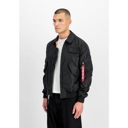 Bomberjacke Alpha Industries "CWU-36/P TT Light", Herren, Gr. L, schwarz, Shell: 100% Nylon. Lining: 100% Nylon, Jacken Bomberjacke