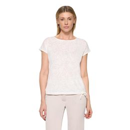 Kurzarmshirt Betty Barclay "Damen mit Tunnelzug", Damen, Gr. 36, rohwei&szlig;, Jersey, Obermaterial: 65% Polyester, 35% Baumwolle, figurumspielend normal, U-Boot-Ausschnitt, Shirts