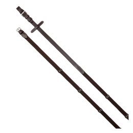 MONTIVUM Gurtz&uuml;gel mit Lederstegen braun/wei&szlig; WB