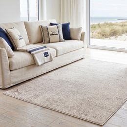 Teppich Sansibar "Heide SA-036", beige, B:80cm H:10mm L:150cm, Polypropylen, Teppiche, Teppich, modernes Design, Motiv, gekreuzte S&auml;bel, Wohnzimmer